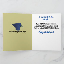 African American Black Male Grad Graduation Card | Zazzle