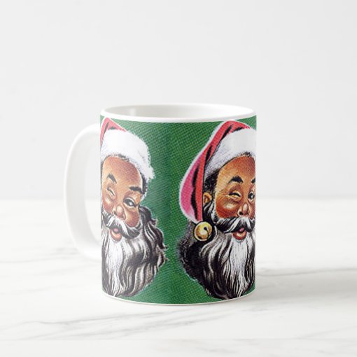 African American Black Santa Claus Christmas Coffee Mug | Zazzle
