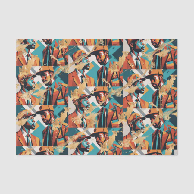 African American Black Urban Men Tissue Paper | Zazzle