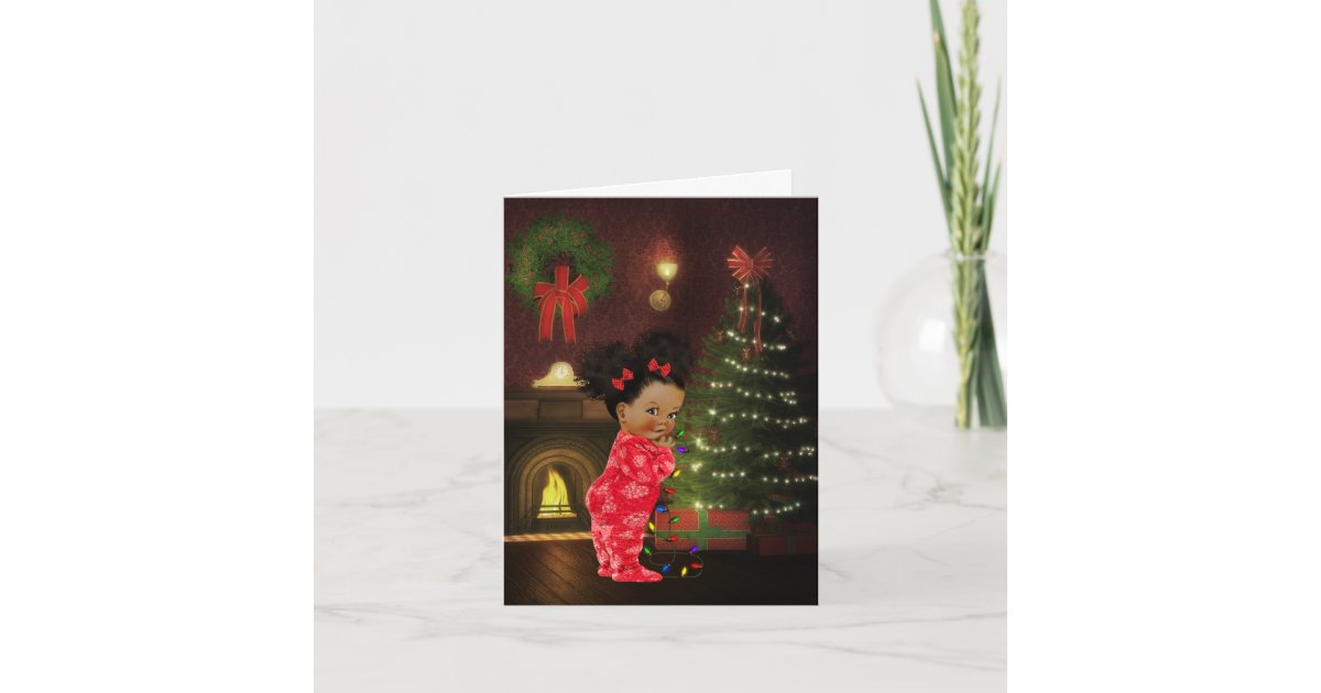 African American Child Christmas Card | Zazzle