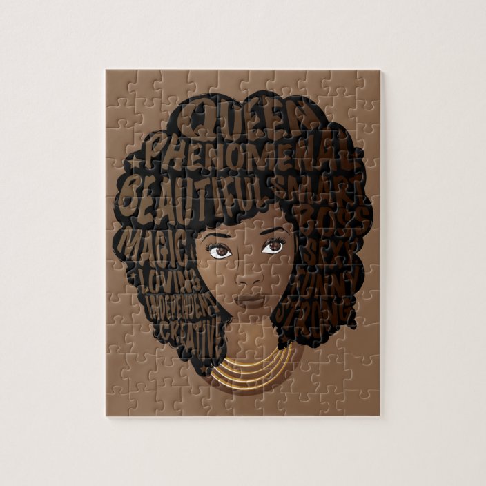 African American, Encouraging Women, Brown Jigsaw Puzzle | Zazzle.com