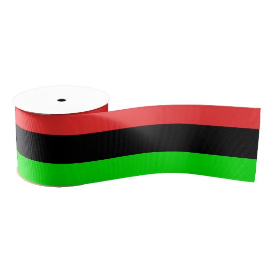 African American Flag Totally Grosgrain Ribbon | Zazzle.com