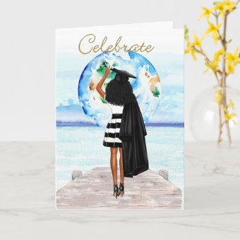 African American Girl's Graduation Card | Zazzle