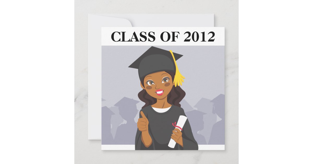 African American Graduate Invitation | Zazzle