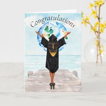 African American Graduation Congratulations Card | Zazzle