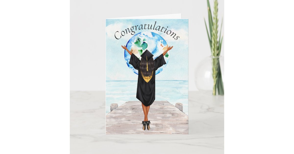 African American Graduation Congratulations Card | Zazzle