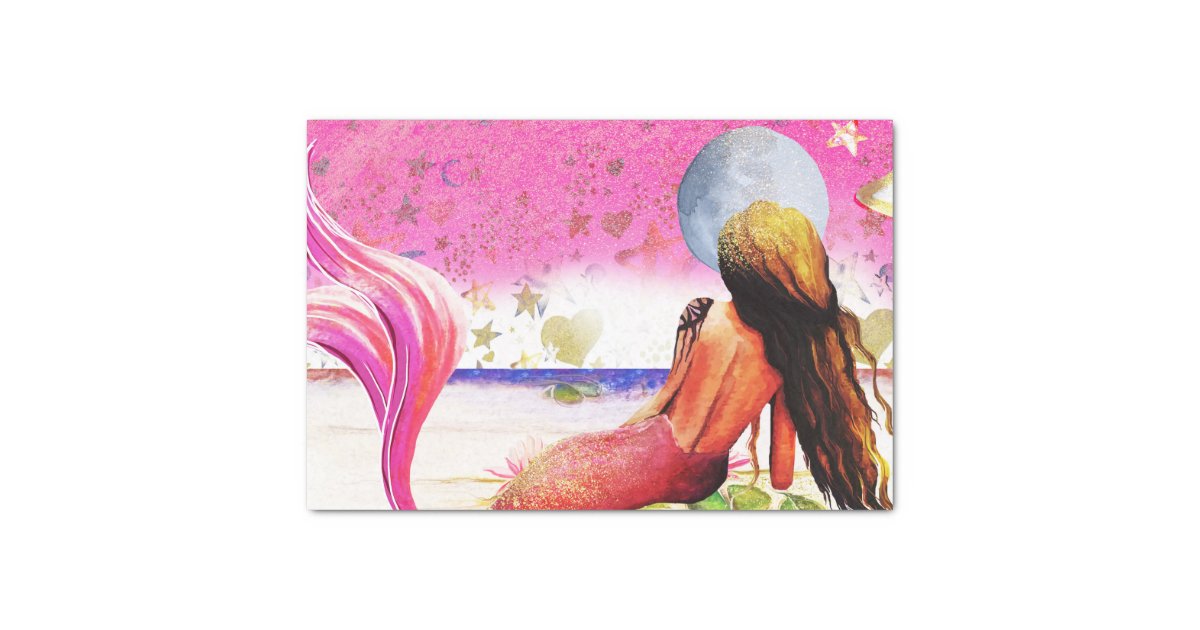 African American Mermaid Tissue Tissue Paper | Zazzle