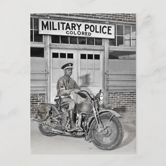African American Military Police Postcard | Zazzle