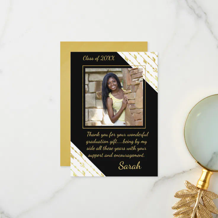 African American Photo Thank You Card | Zazzle