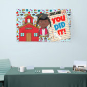 African American Preschool Graduation Banner |GIRL | Zazzle
