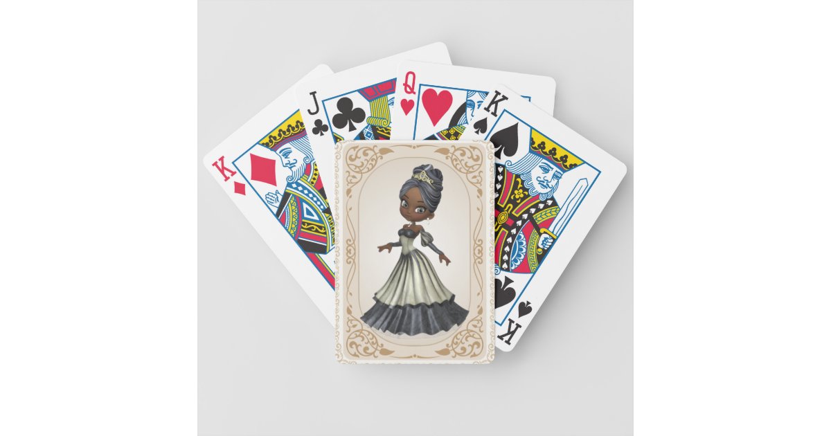 African American Princess Playing Cards | Zazzle.com