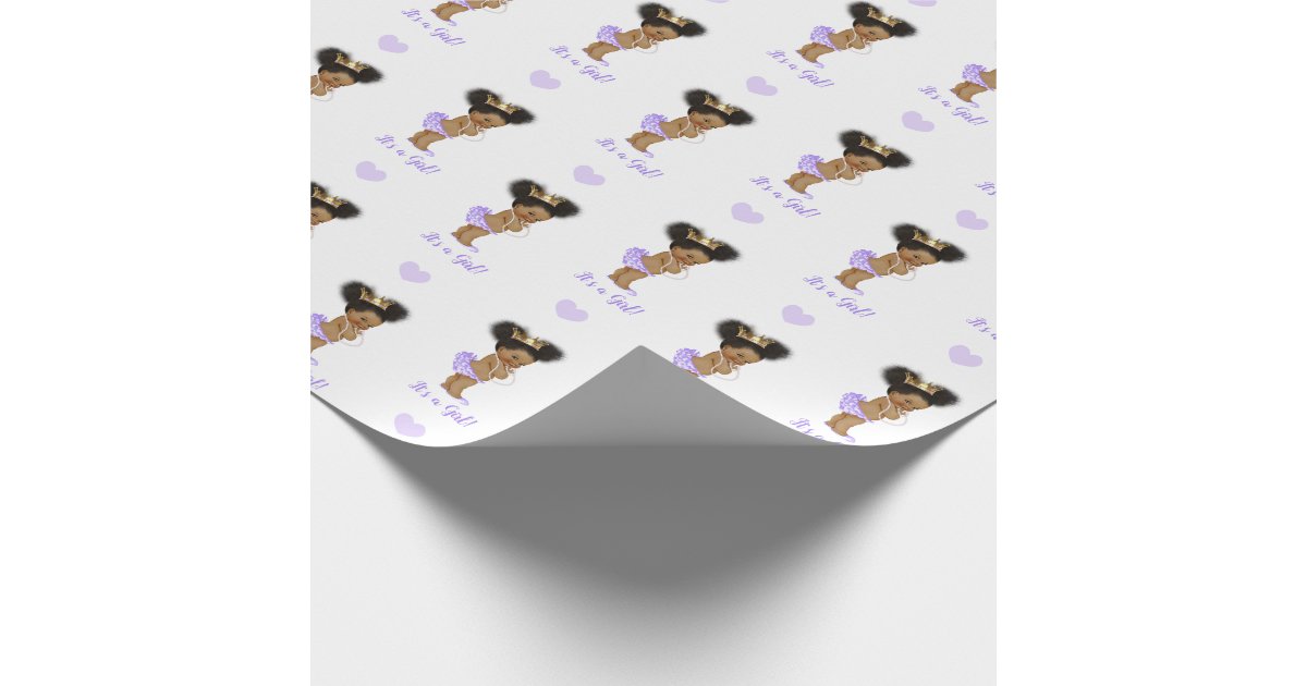 African American Princess Wrapping Paper | Zazzle