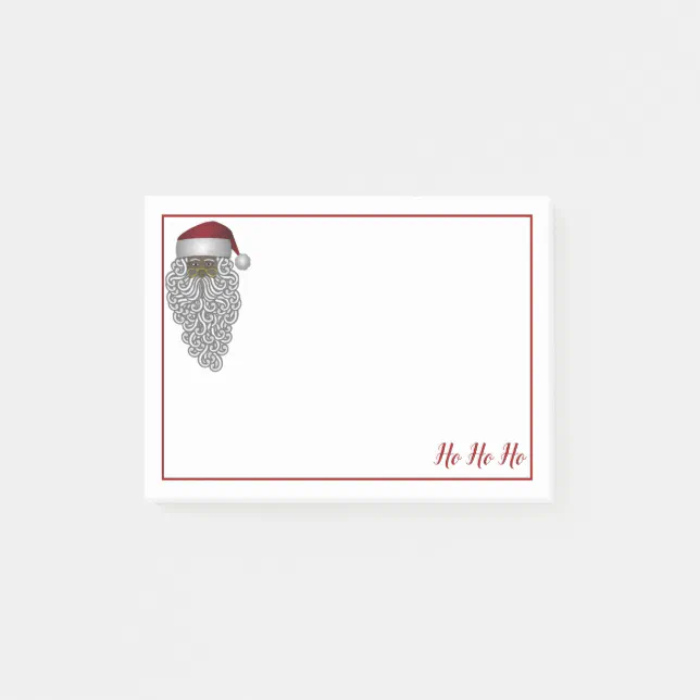 African American Santa Christmas Post-it Notes | Zazzle