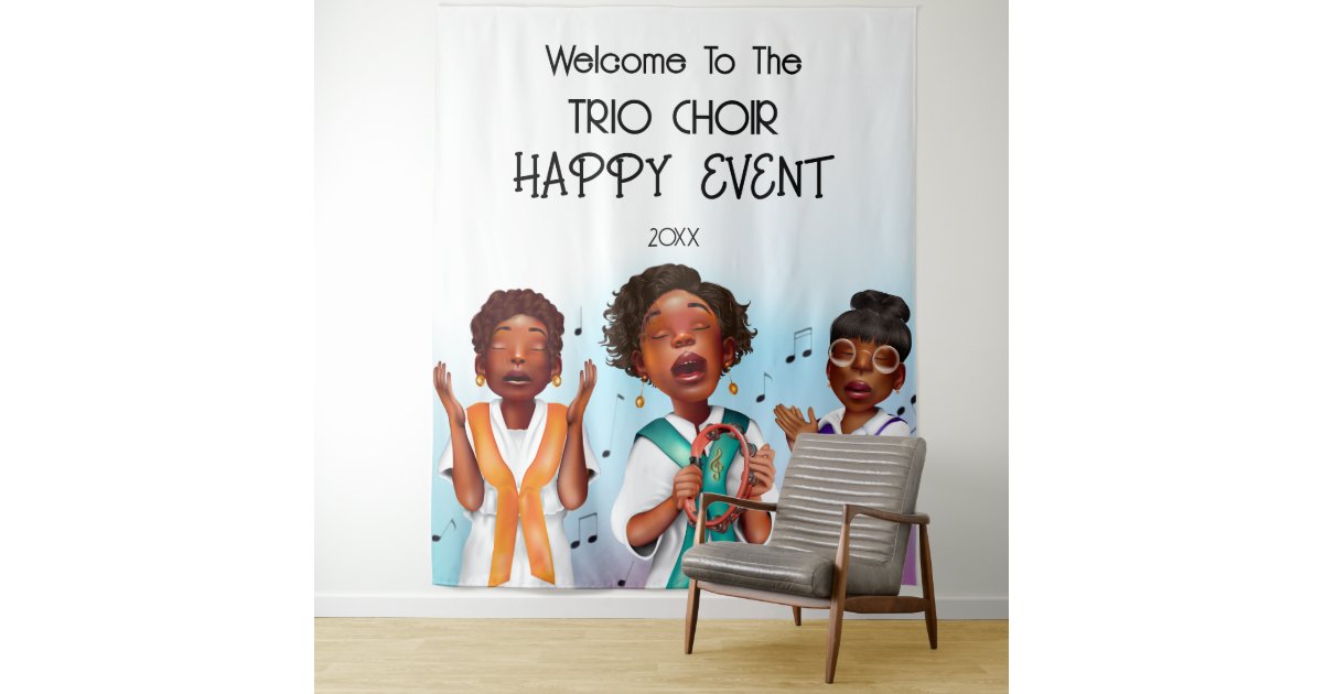 African American Singers Backdrop | Zazzle