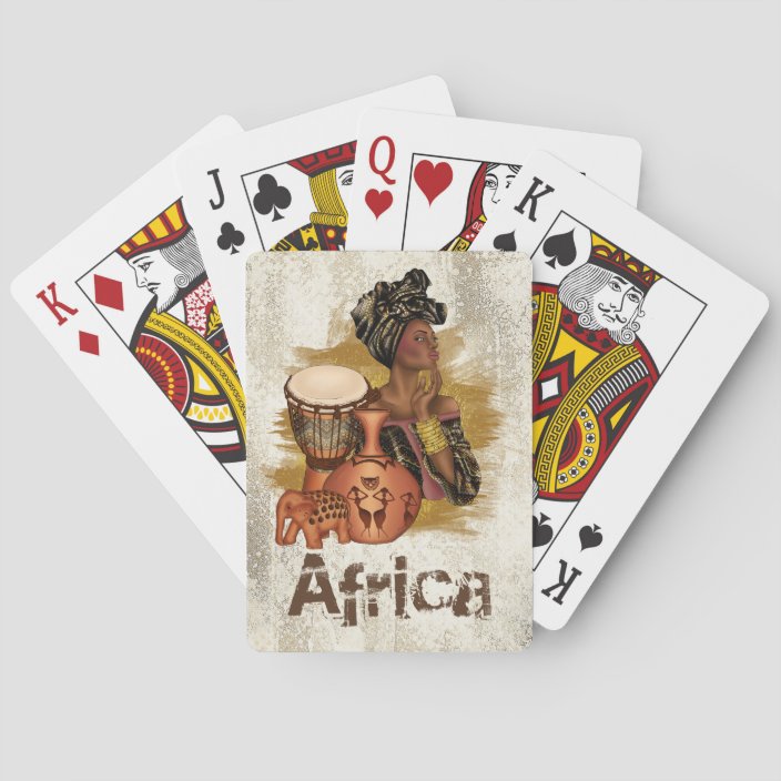 African American Woman Playing Cards | Zazzle.com