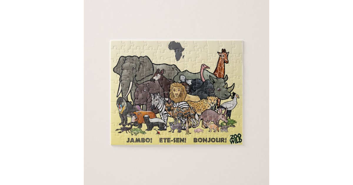 African Animals - Jigsaw Puzzle | Zazzle