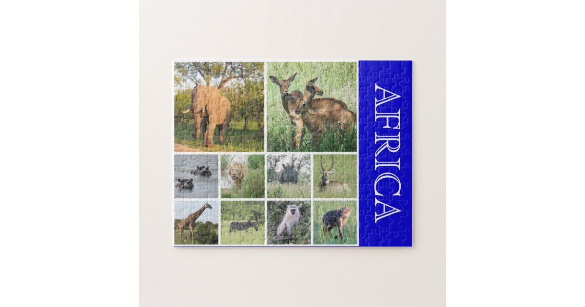 african animals jigsaw puzzle | Zazzle