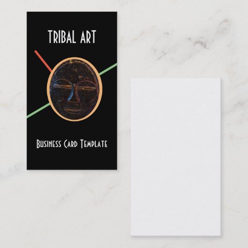 African Art Tribal Business Card | Zazzle