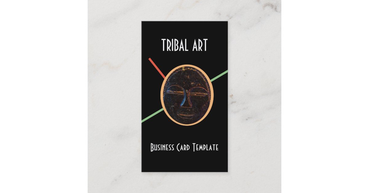 African Art Tribal Business Card | Zazzle
