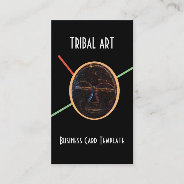 African Art Tribal Business Card | Zazzle
