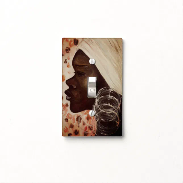 African Beautiful Woman Light Switch Cover | Zazzle