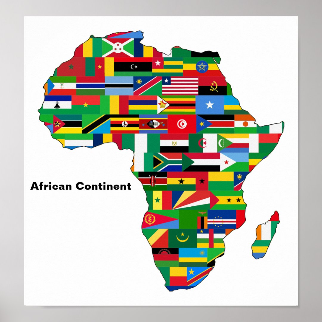 African Continent Poster | Zazzle