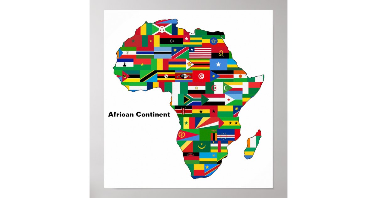 African Continent Poster | Zazzle