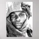 African Desert Boy Poster • Pen & Ink Illustration | Zazzle