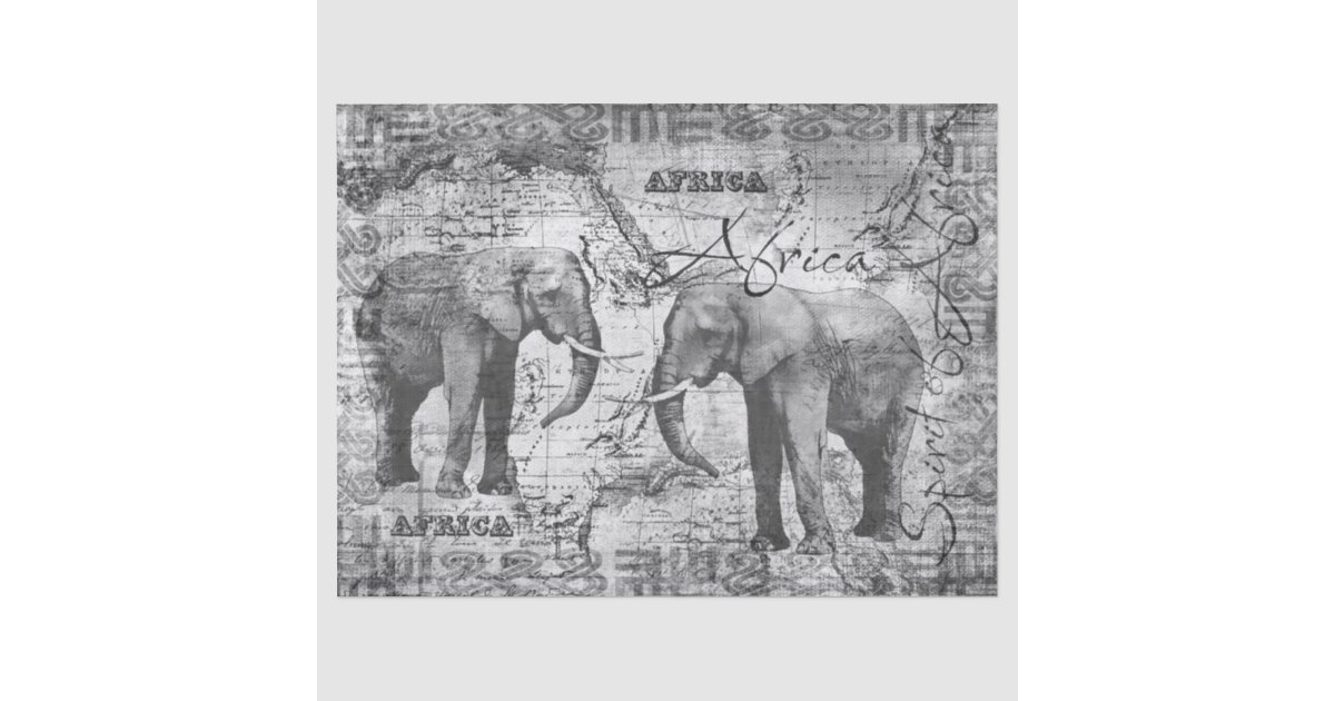 African Elephants Tissue Paper | Zazzle
