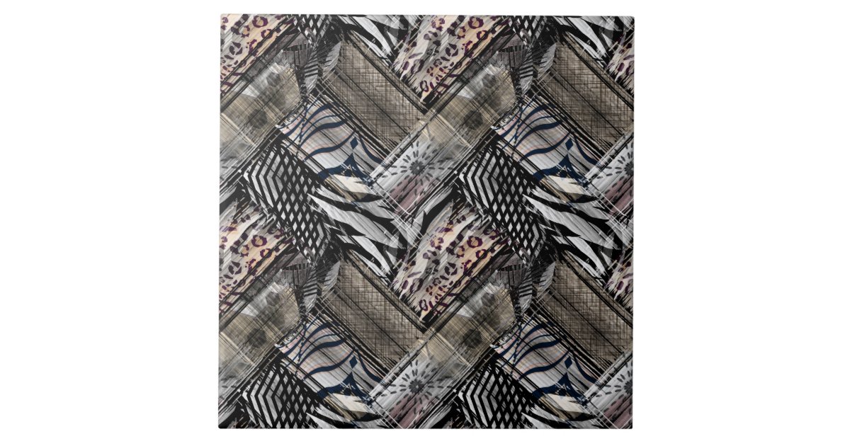 African ethnic . ceramic tile | Zazzle
