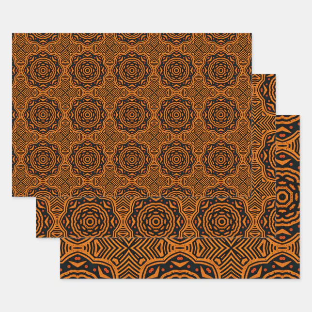 African Ethnic Inspired Pattern No6 Wrapping Paper Sheets | Zazzle