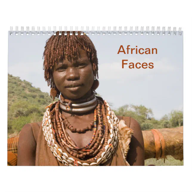 African Faces Wall Calendar | Zazzle