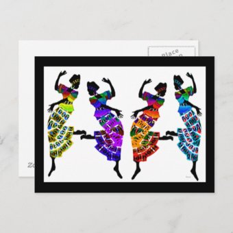 African Foot Dance Postcard | Zazzle