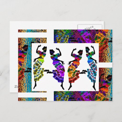 African Foot Dance Postcard | Zazzle