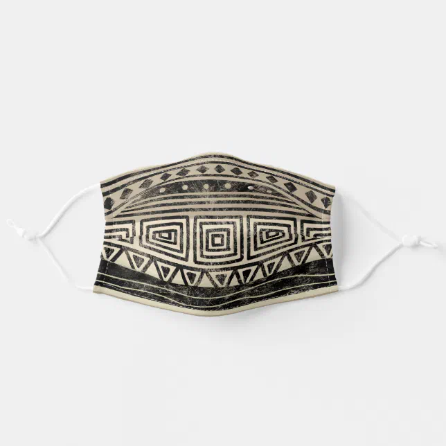 African Geometric Pattern Adult Cloth Face Mask | Zazzle