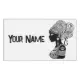 African Girl Portrait Tribal Tattoo Name Tag | Zazzle