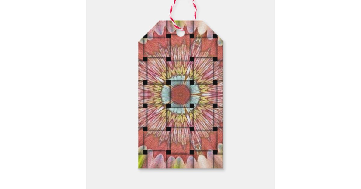 African-Inspired Art Print– Geometric Woven Design Gift Tags | Zazzle