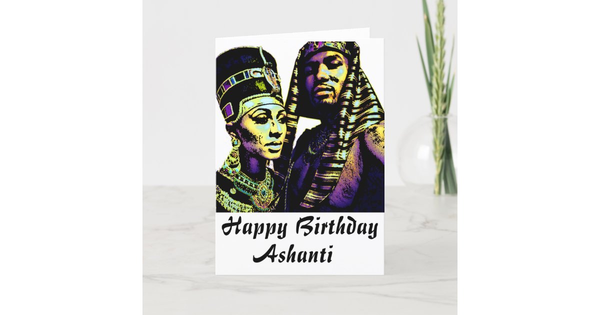 African King Queen Ethnic Culture Birthday Card | Zazzle