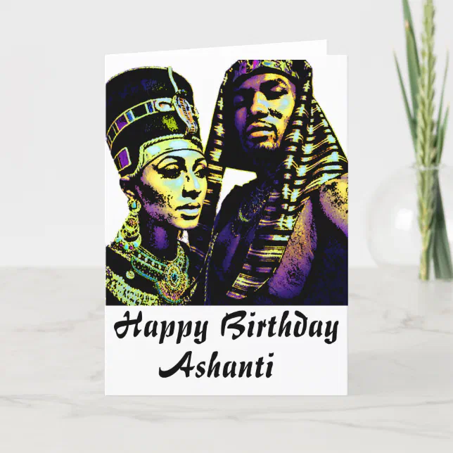 African King Queen Ethnic Culture Birthday Card | Zazzle