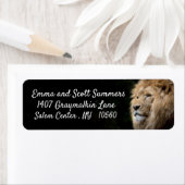 African Lion Animal Address Labels | Zazzle