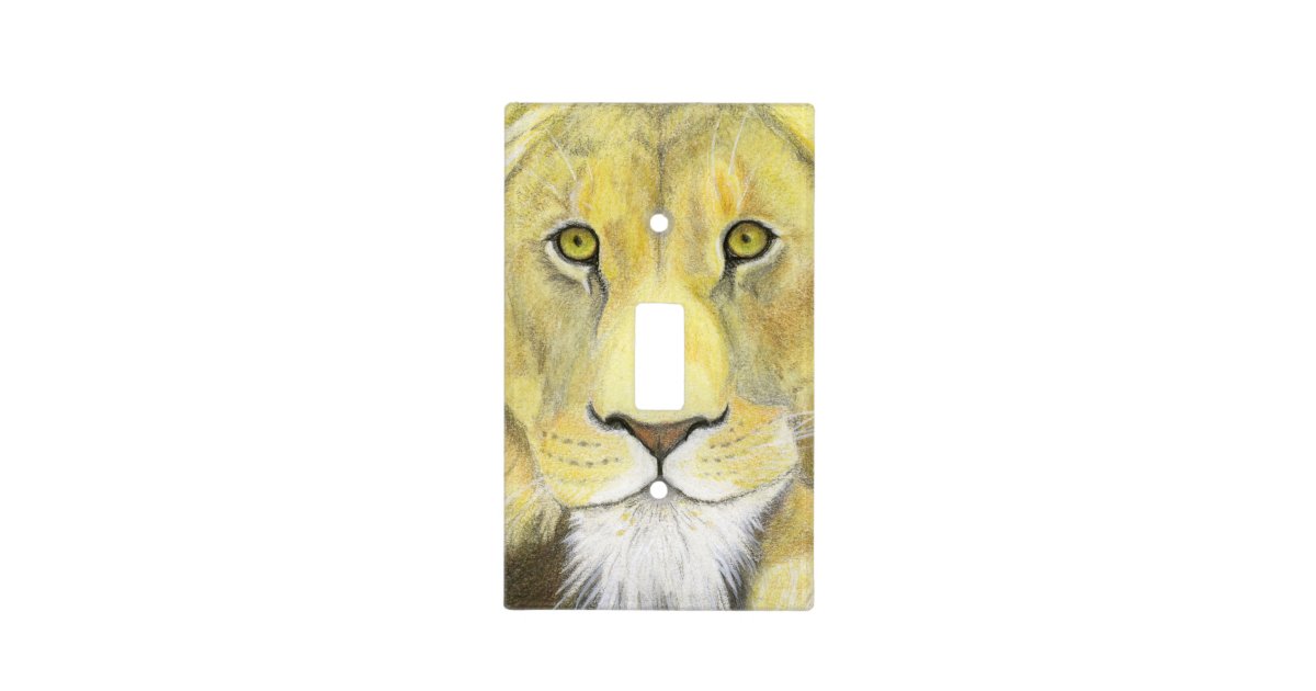 African Lion Light Switch Cover | Zazzle