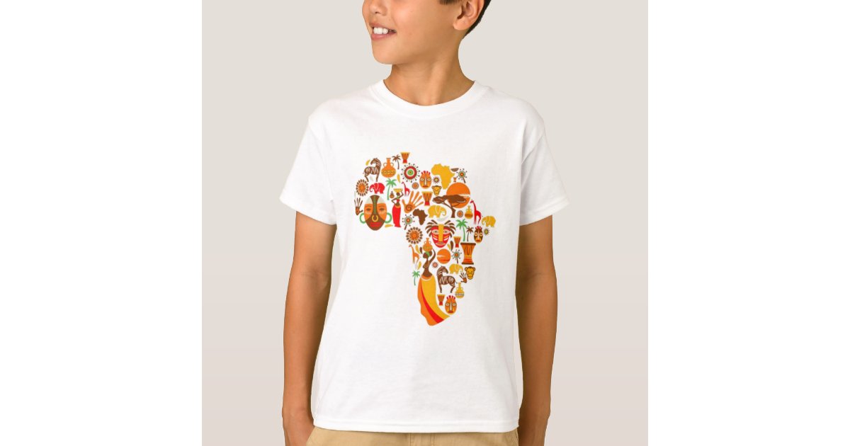 African map T-Shirt | Zazzle