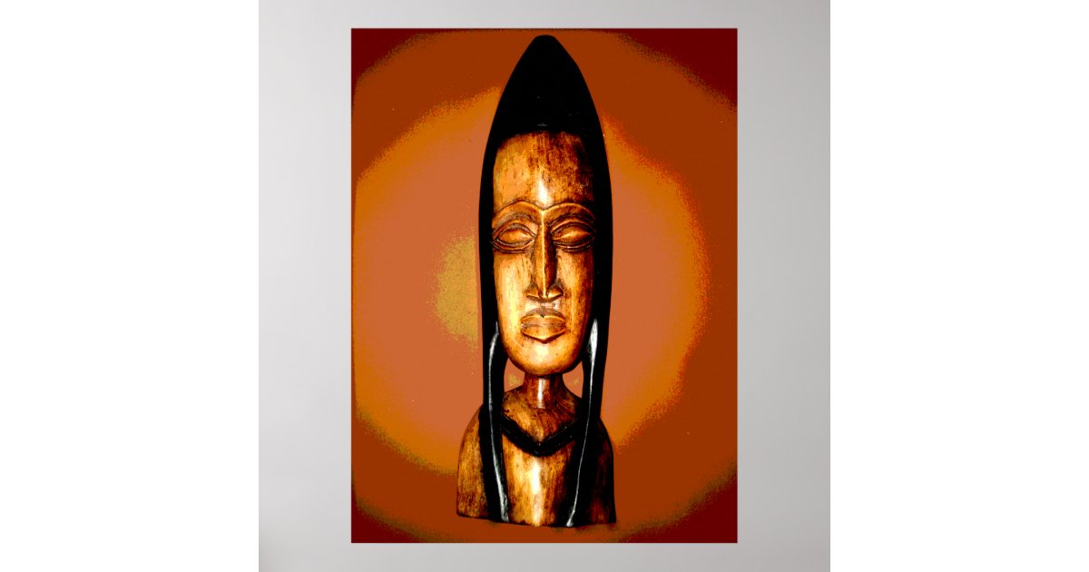 AFRICAN MASK POSTER | Zazzle