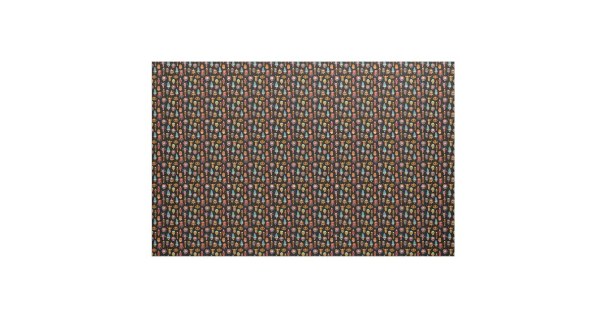 African Masks Fabric | Zazzle