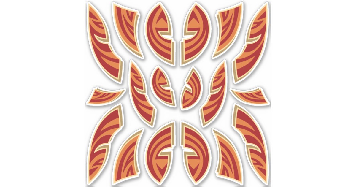 African Masks Icon Collection Contour Stickers | Zazzle