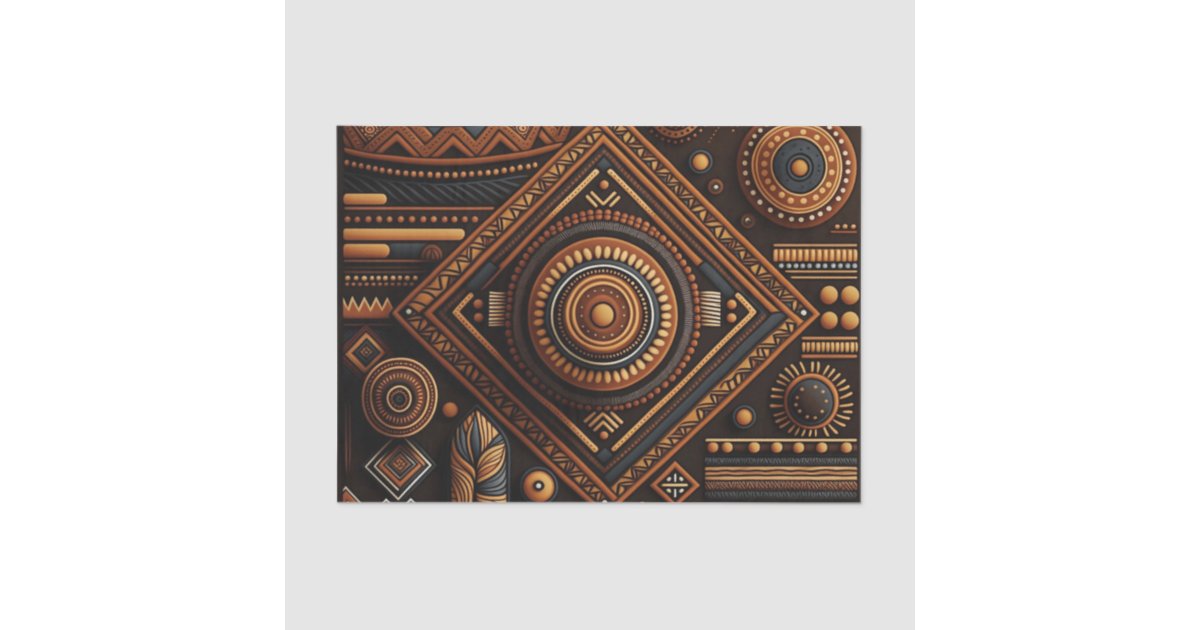 African native traditional pattern. Ethnic Africa Tissue Paper | Zazzle