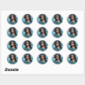 African Orisha Yemaya Water Goddess Art Classic Round Sticker | Zazzle