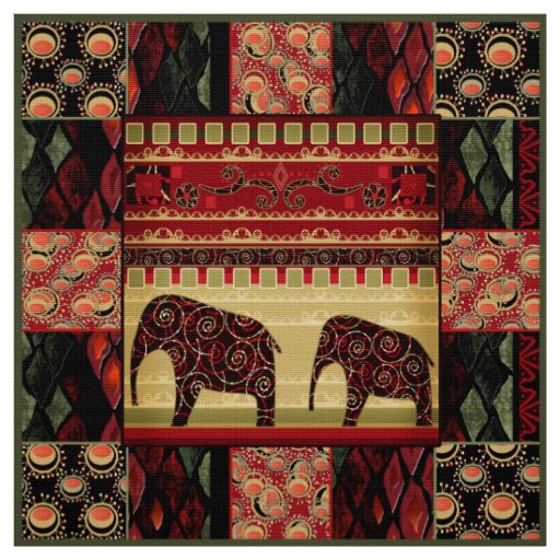 African patchwork fabric | Zazzle