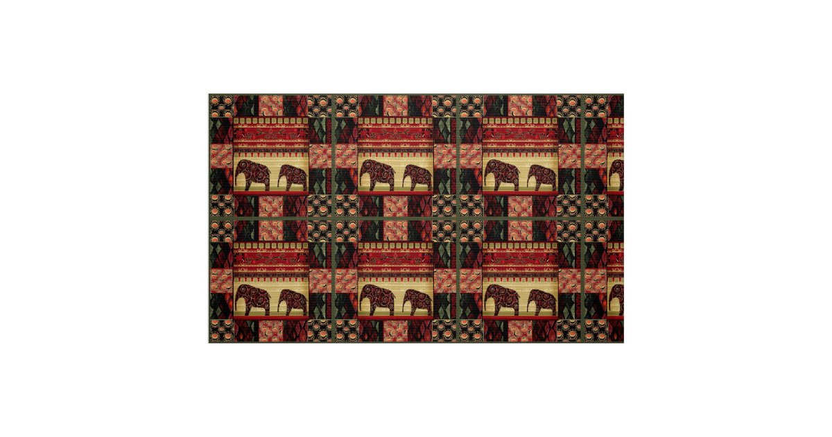 African patchwork fabric | Zazzle