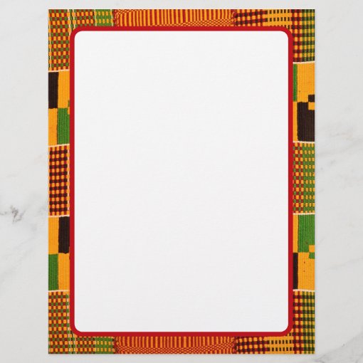 African Pattern Border Paper | Zazzle